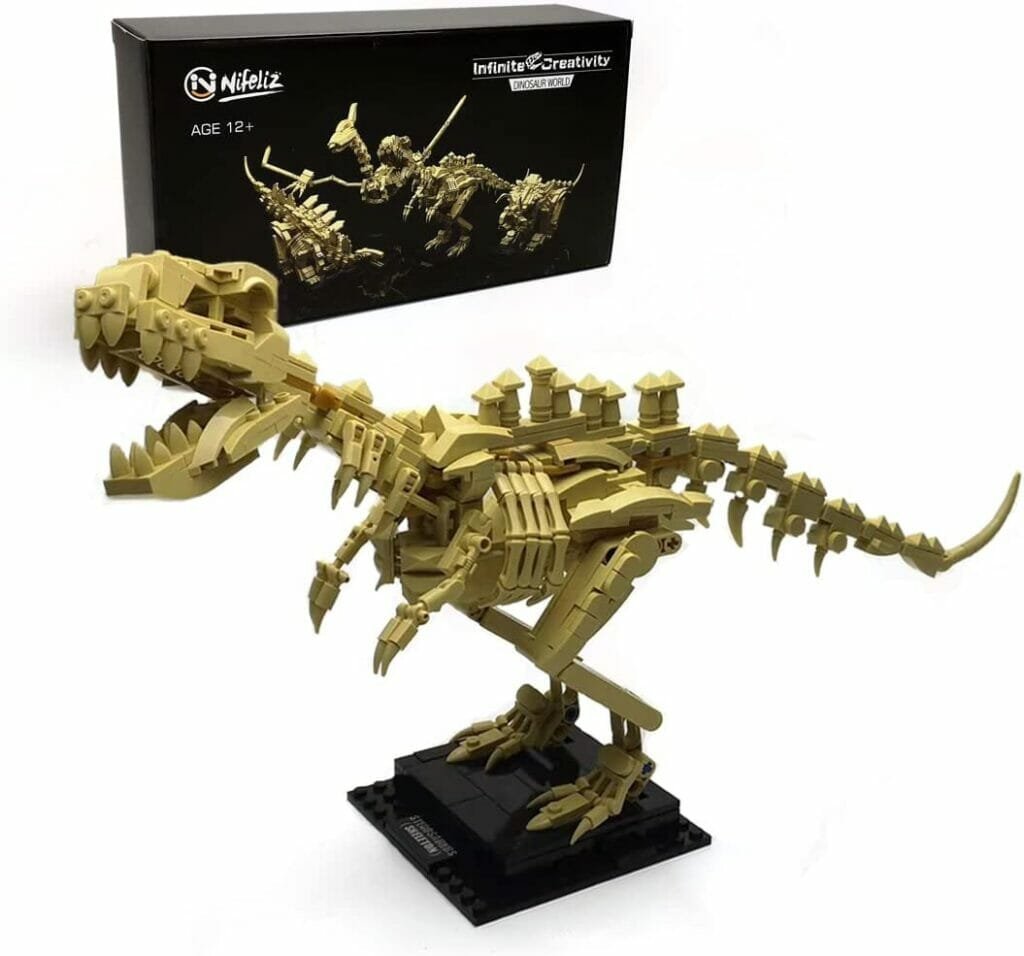 Nifeliz Dinosaur Fossils Building Kit (Tyrannosaurus Rex, 523pcs ...